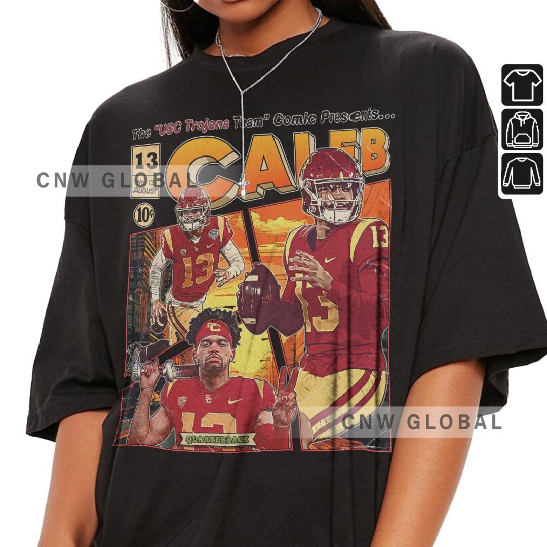 Caleb Williams Comic Shirt 90S Vintage Sport Merch Book Art - Etsy
