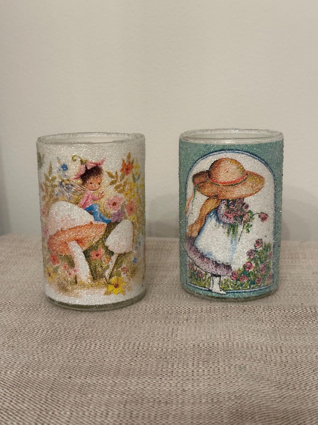 Vintage 70s Kitsch Pillar Candle: Fairy Birthday or Holly Hobbie Get ...