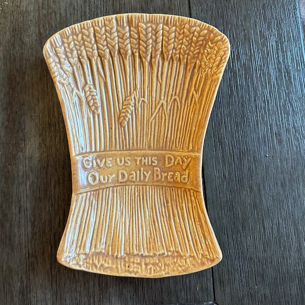 Give Us This Day Our Daily Bread Vintage Plate - Etsy