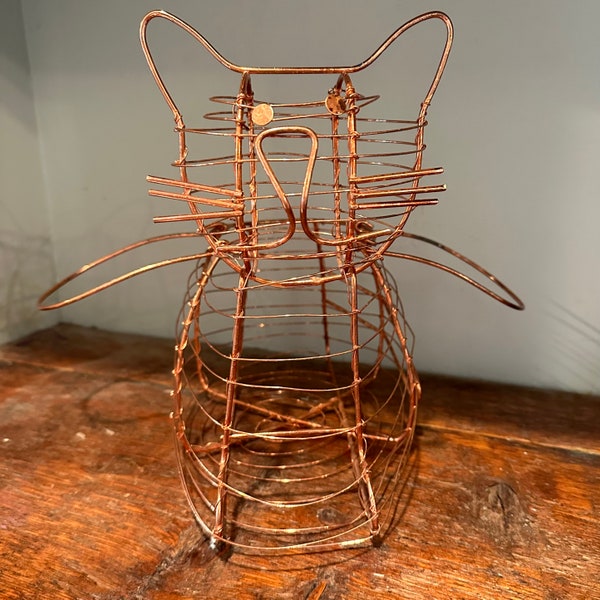 Wire Cat - Etsy