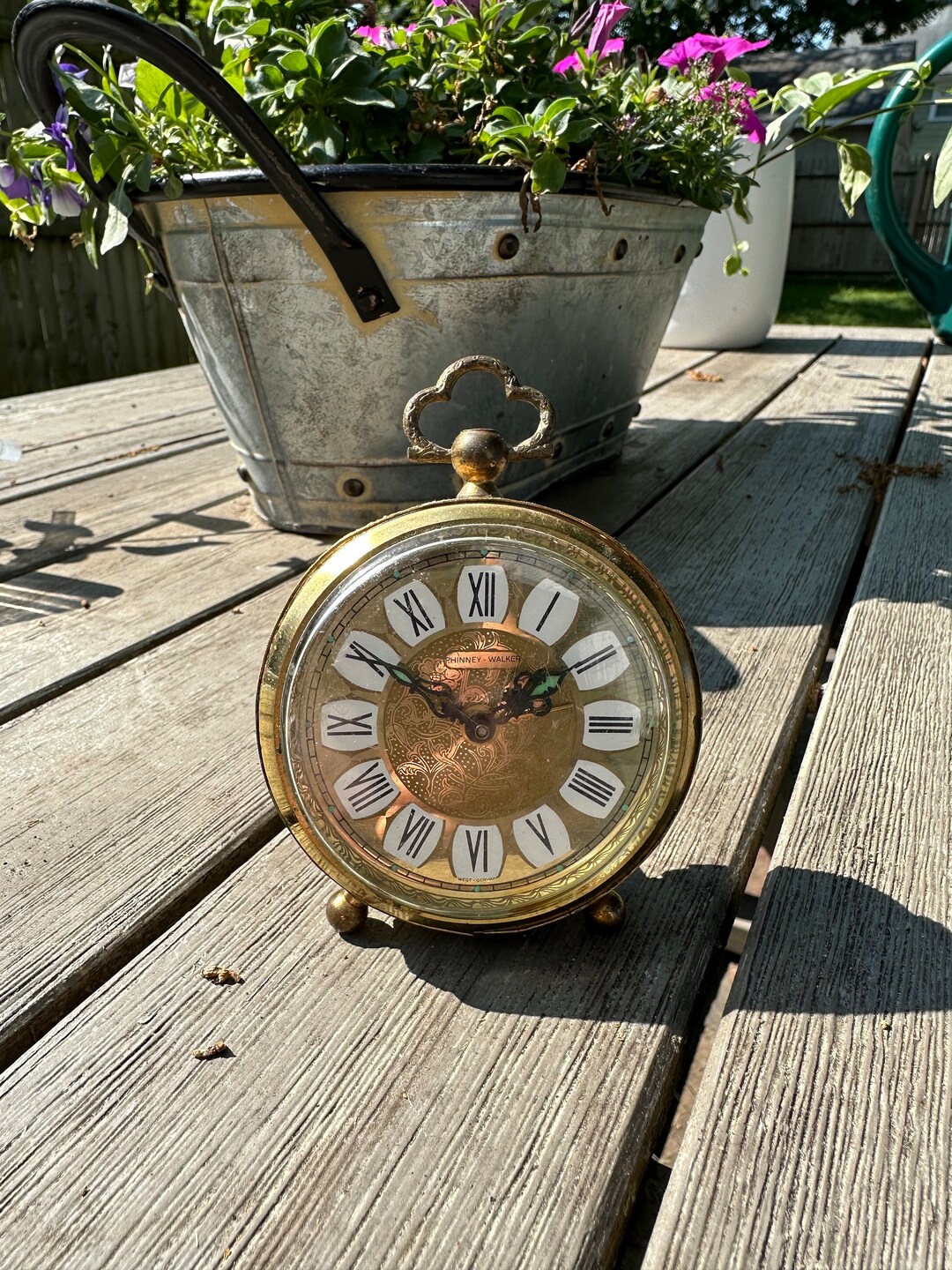Vintage PHINNEY-WALKER Travel Alarm Clock - Made in Germany - Etsy