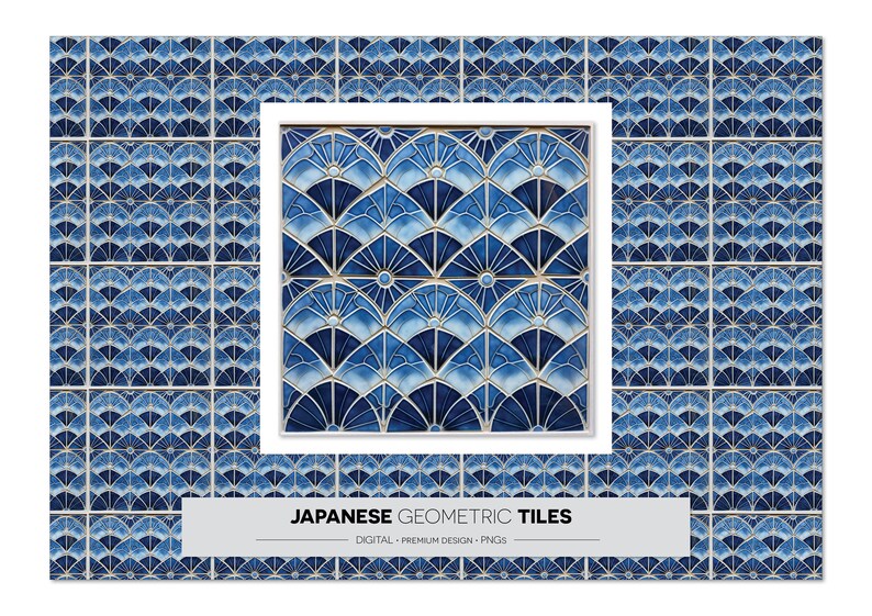 Japanese Geometric Colors Tiles, SEAMLESS JAPANESE Pattern, Japanese ...