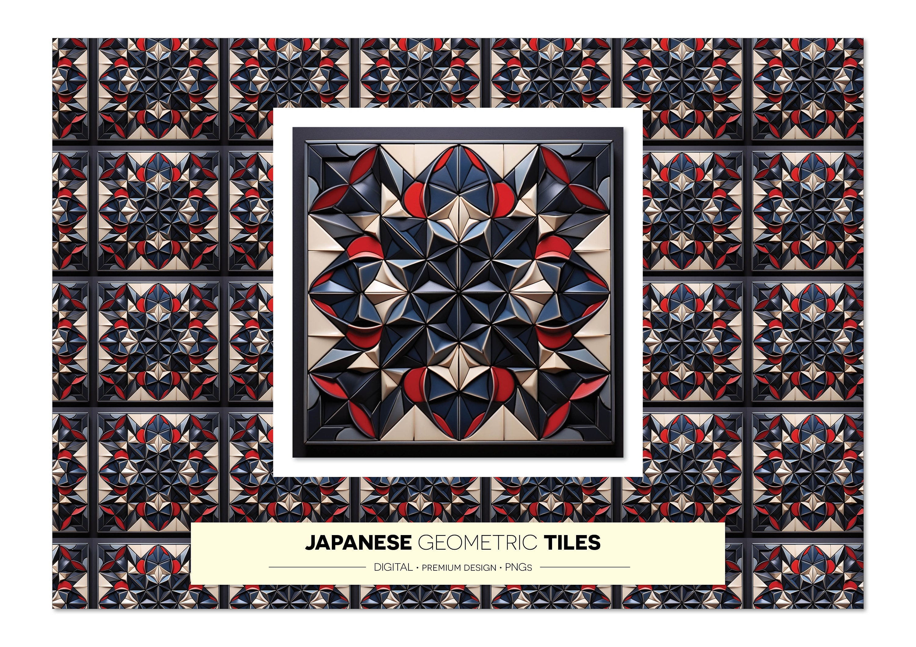 Japanese Geometric Tiles, SEAMLESS JAPANESE Pattern, Japanese Tiles ...