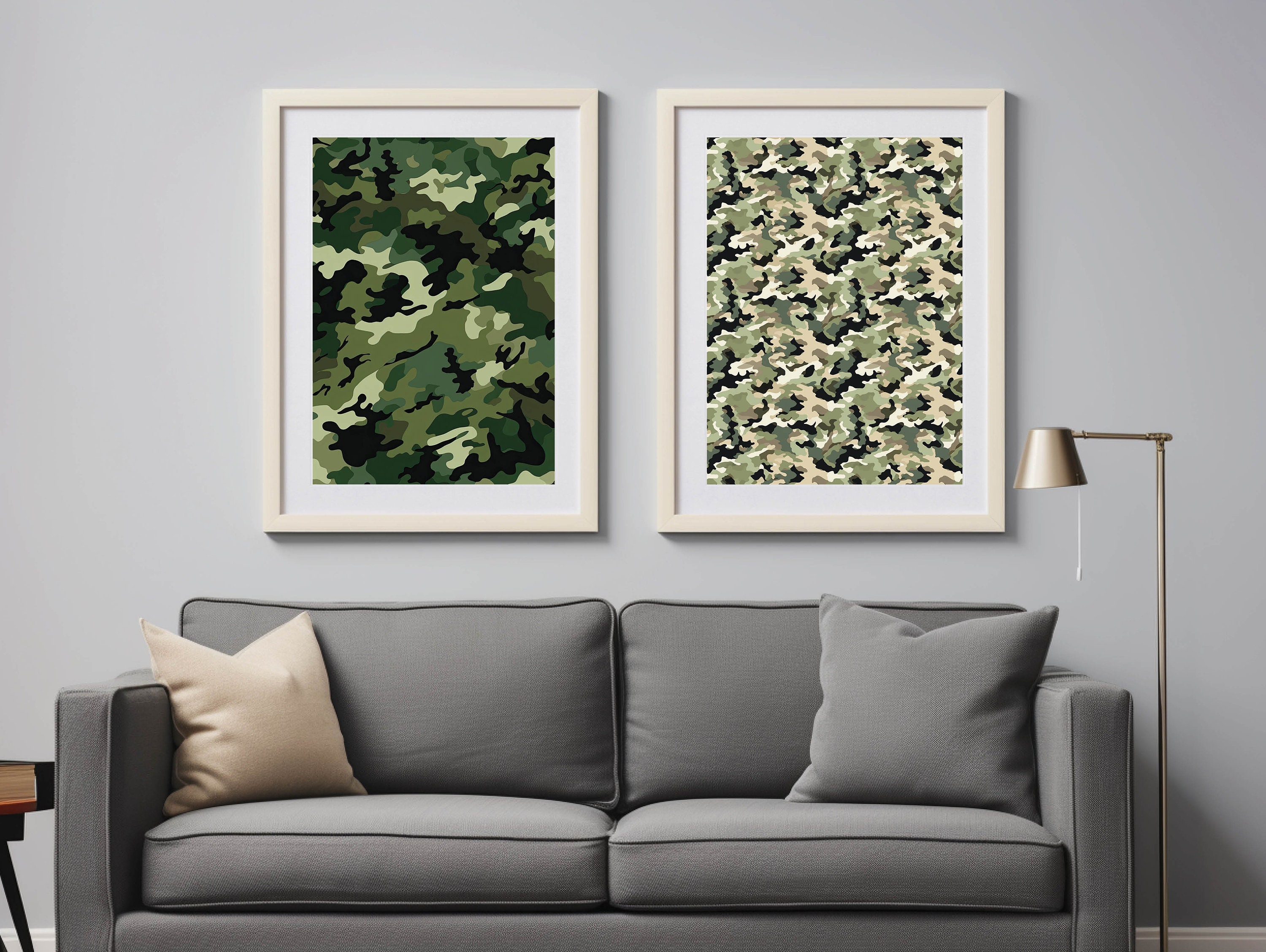 Camouflage Pattern Digital Paper, SEAMLESS Camouflage Pattern ...