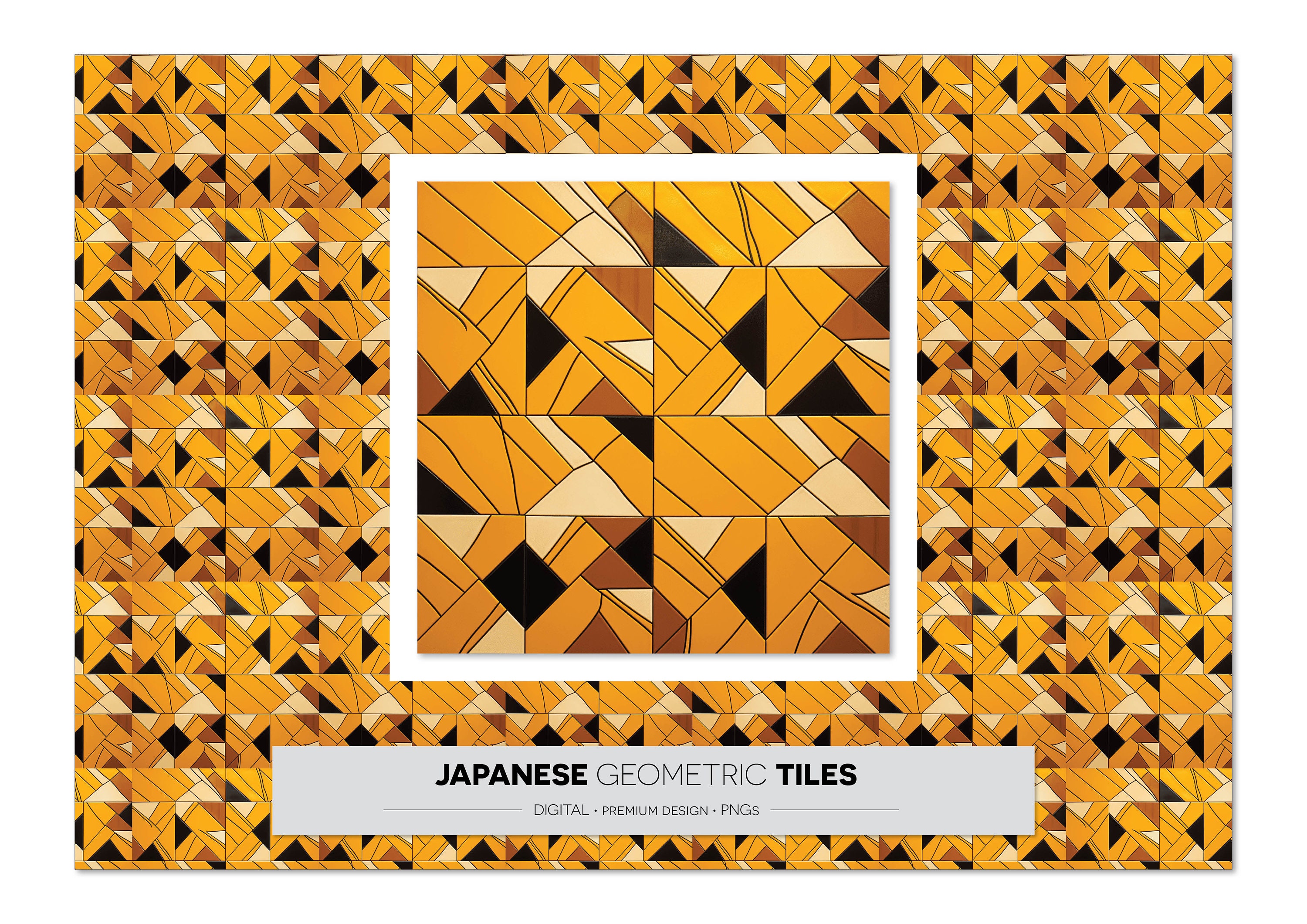 Japanese Geometric Colors Tiles, SEAMLESS JAPANESE Pattern, Japanese ...