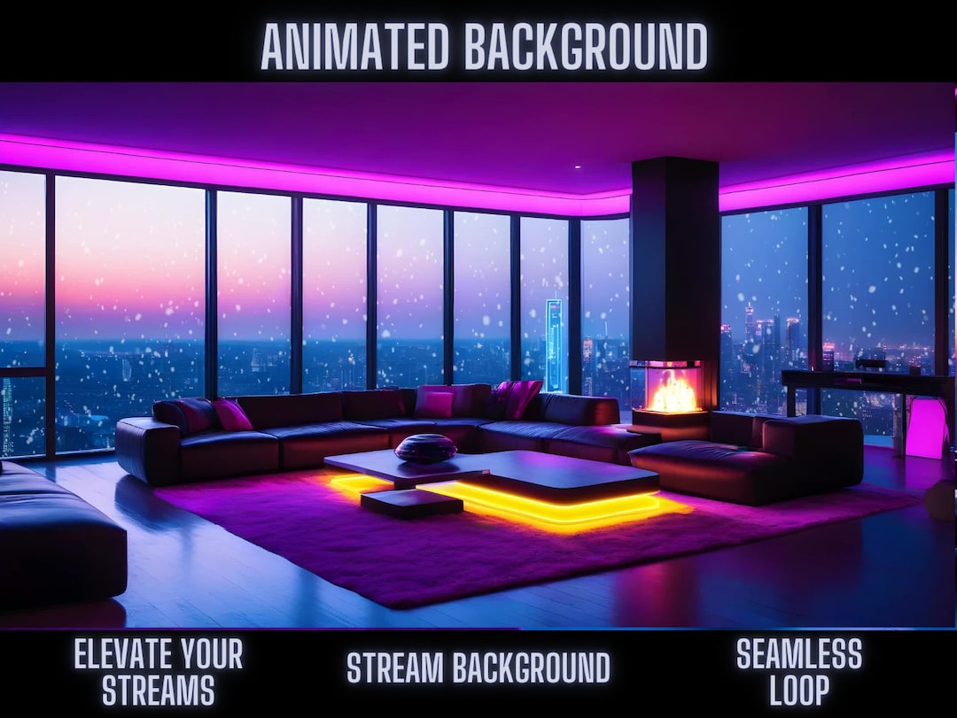 Cyberpunk Animated Background | Futuristic Cityscape & Neon Glow ...