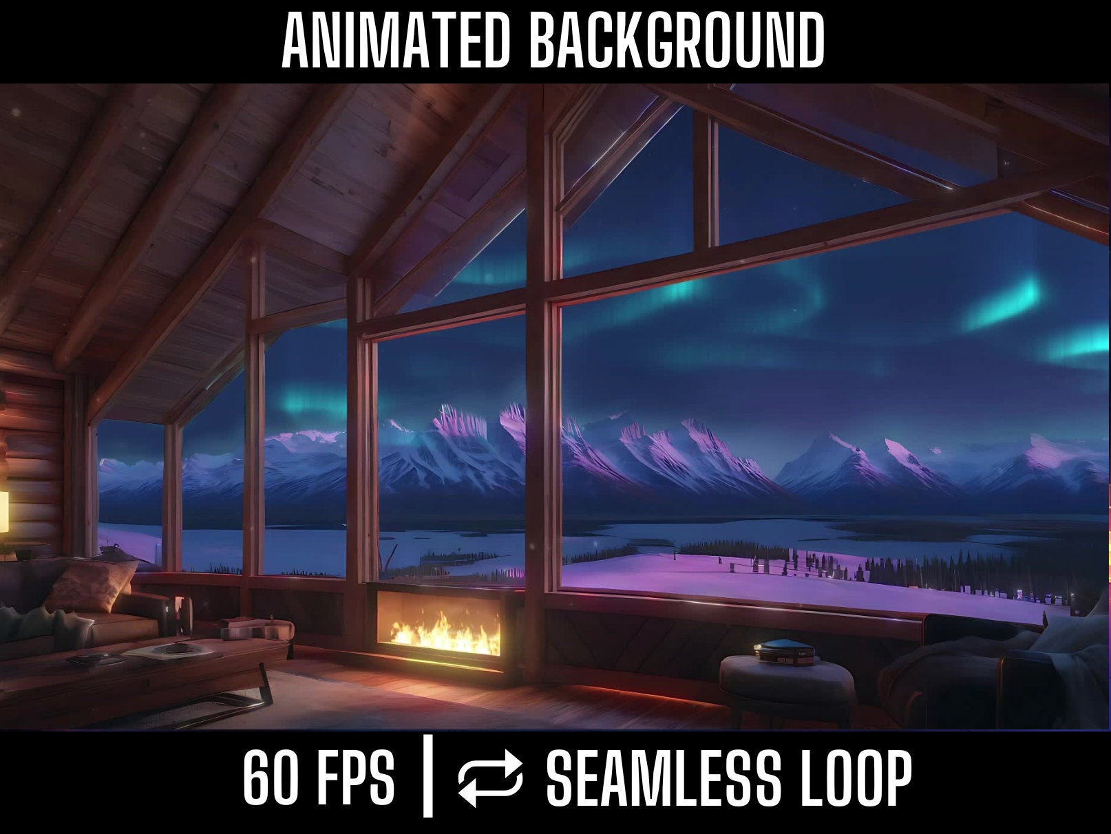 Alpine Serenity Animated Background - Cozy Mountain Retreat With ...