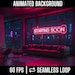 Starting Soon Screen Animated Background Urban Oasis: Relaxing Neon ...