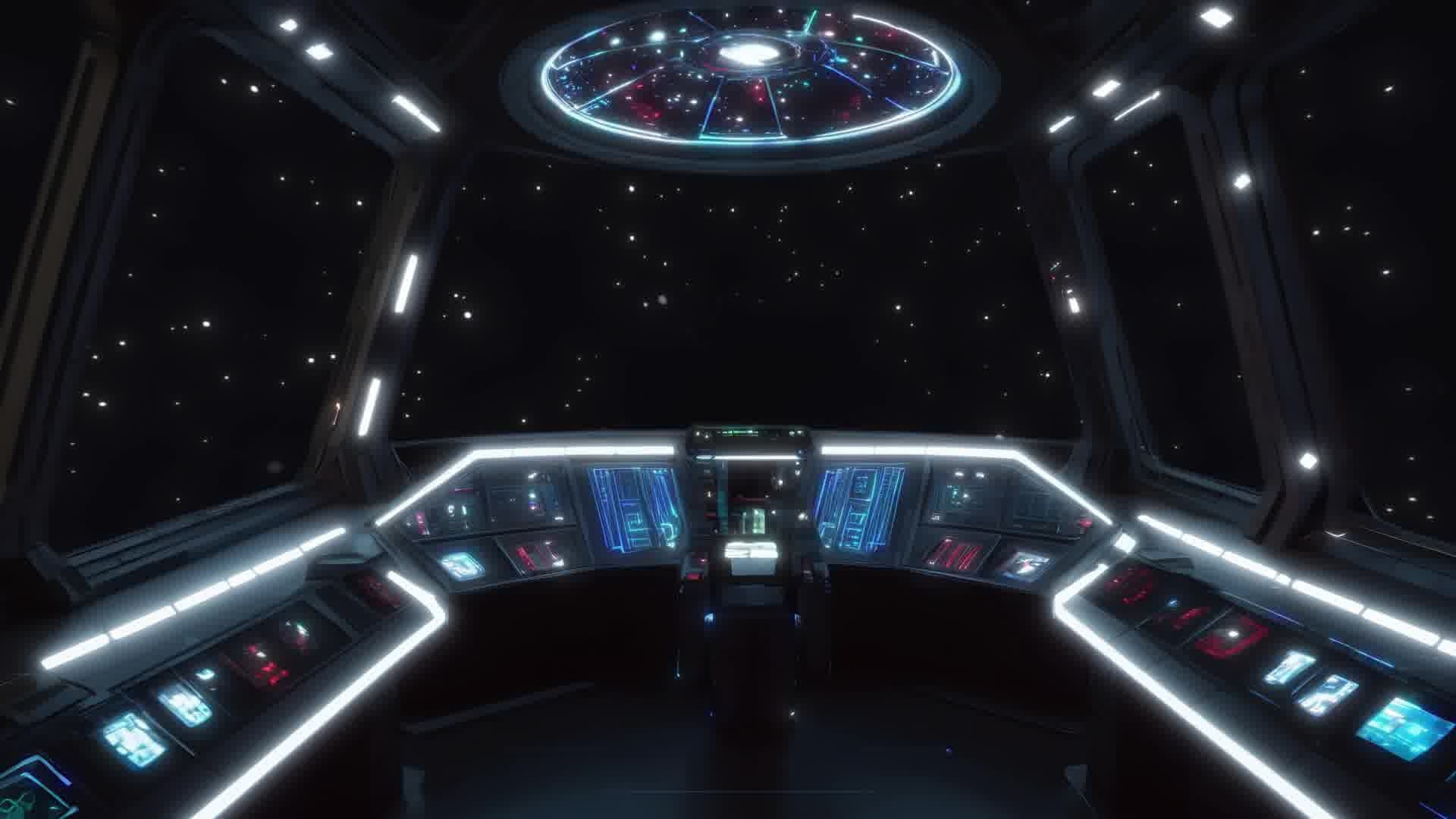 Star Wars Animated Background: Hyperspace Navigation Chamber With ...
