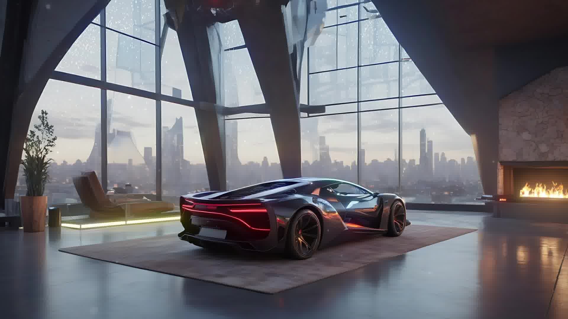 Animated Background Urban Elite: Opulent Penthouse With Striking ...
