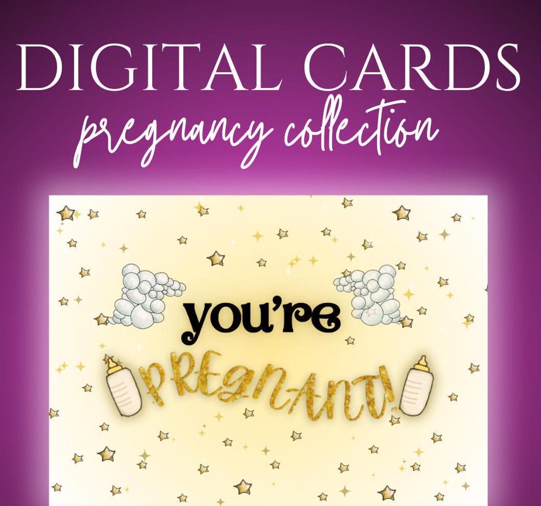 You're Pregnant Card || Cute Maternity Leave Cards, Printable Maternity ...