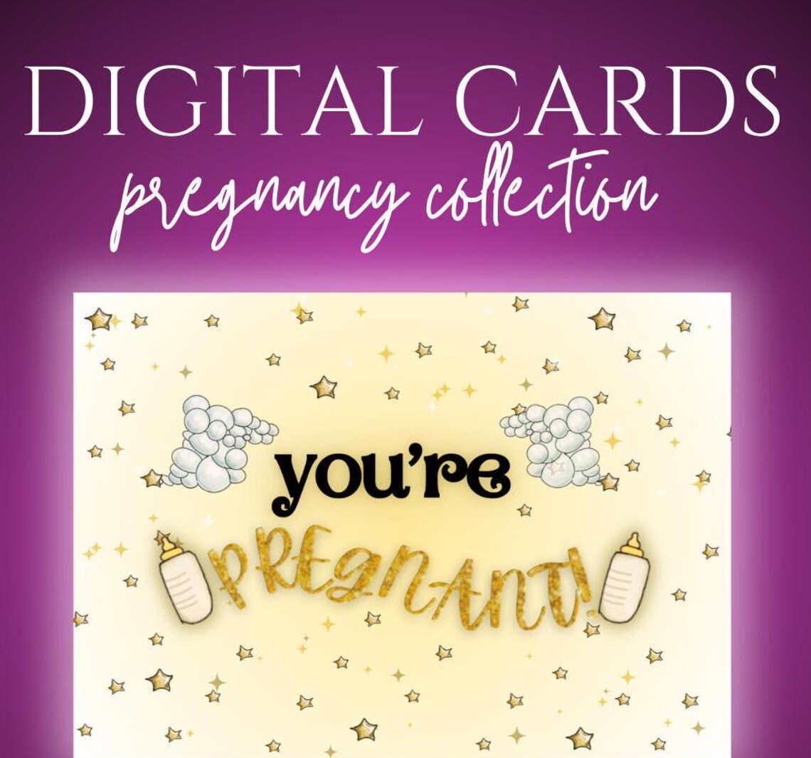 You're Pregnant Card || Cute Maternity Leave Cards, Printable Maternity ...