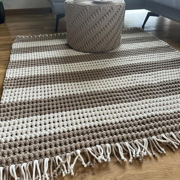 Large Crochet Rug - Etsy