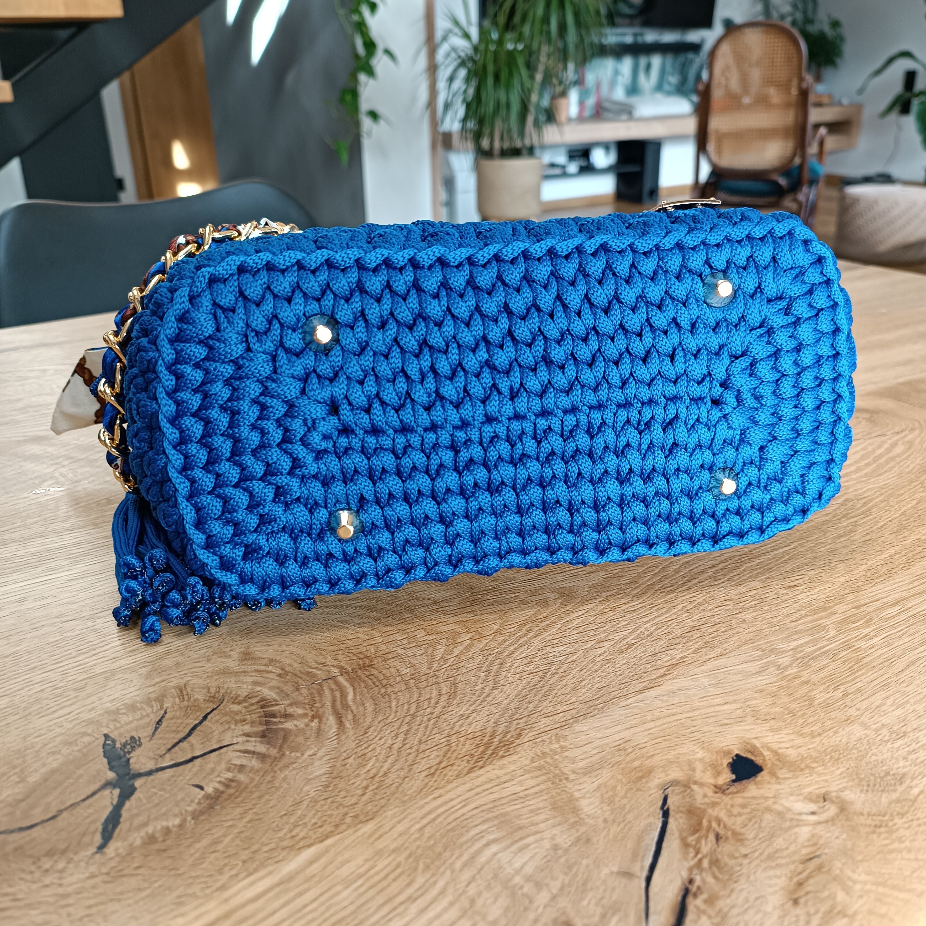Crochet Cornflower Blue Bag,ladies Purse, Handmade Purse, Lexury Bag ...