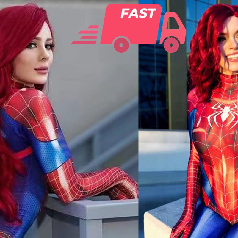 Womens Spiderman Cosplay Costume - Etsy