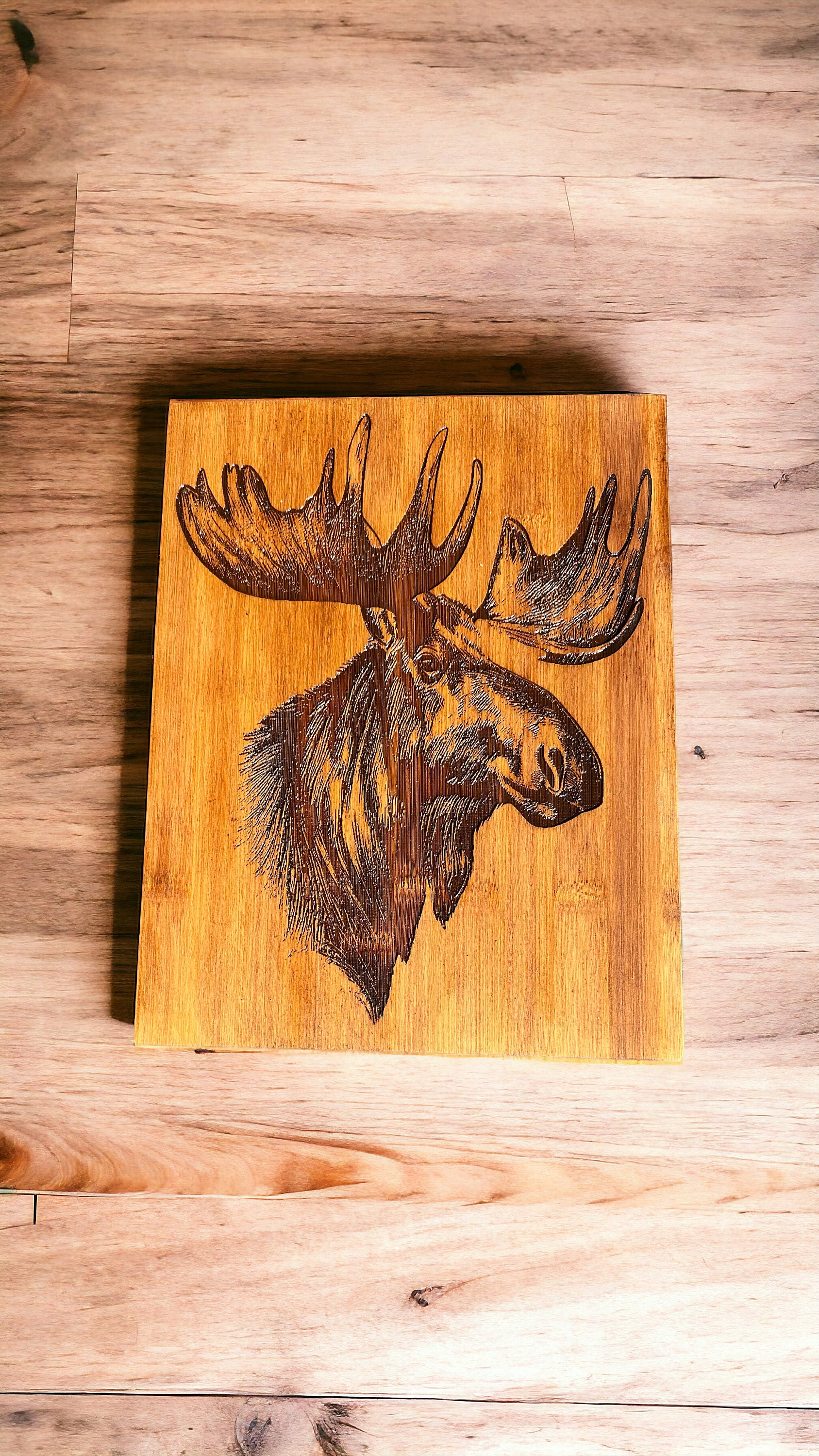 Laser Engraved Moose Head - Etsy