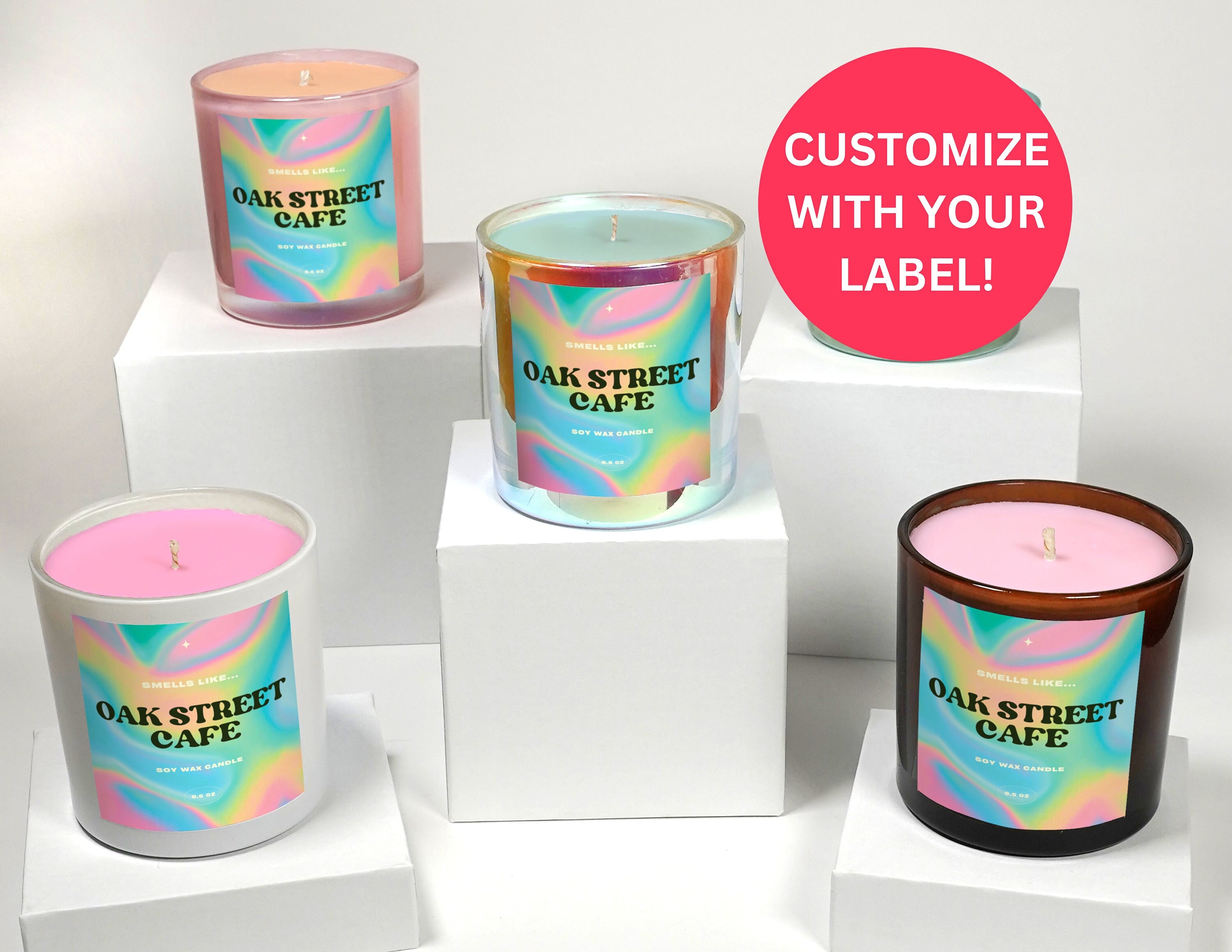 Private Label Candle, Candle Gift Invites, Bulk Wholesale Custom Soy ...
