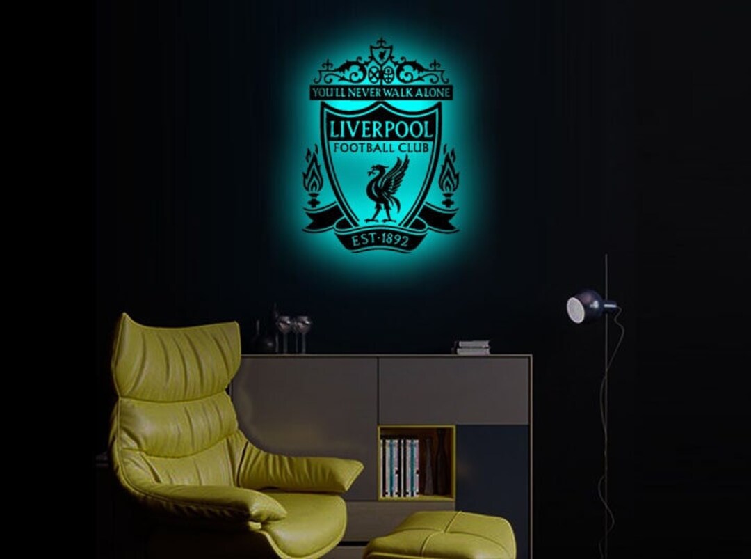LIVERPOOL FC Wooden LED Logo for Football Fan's and Your - Etsy
