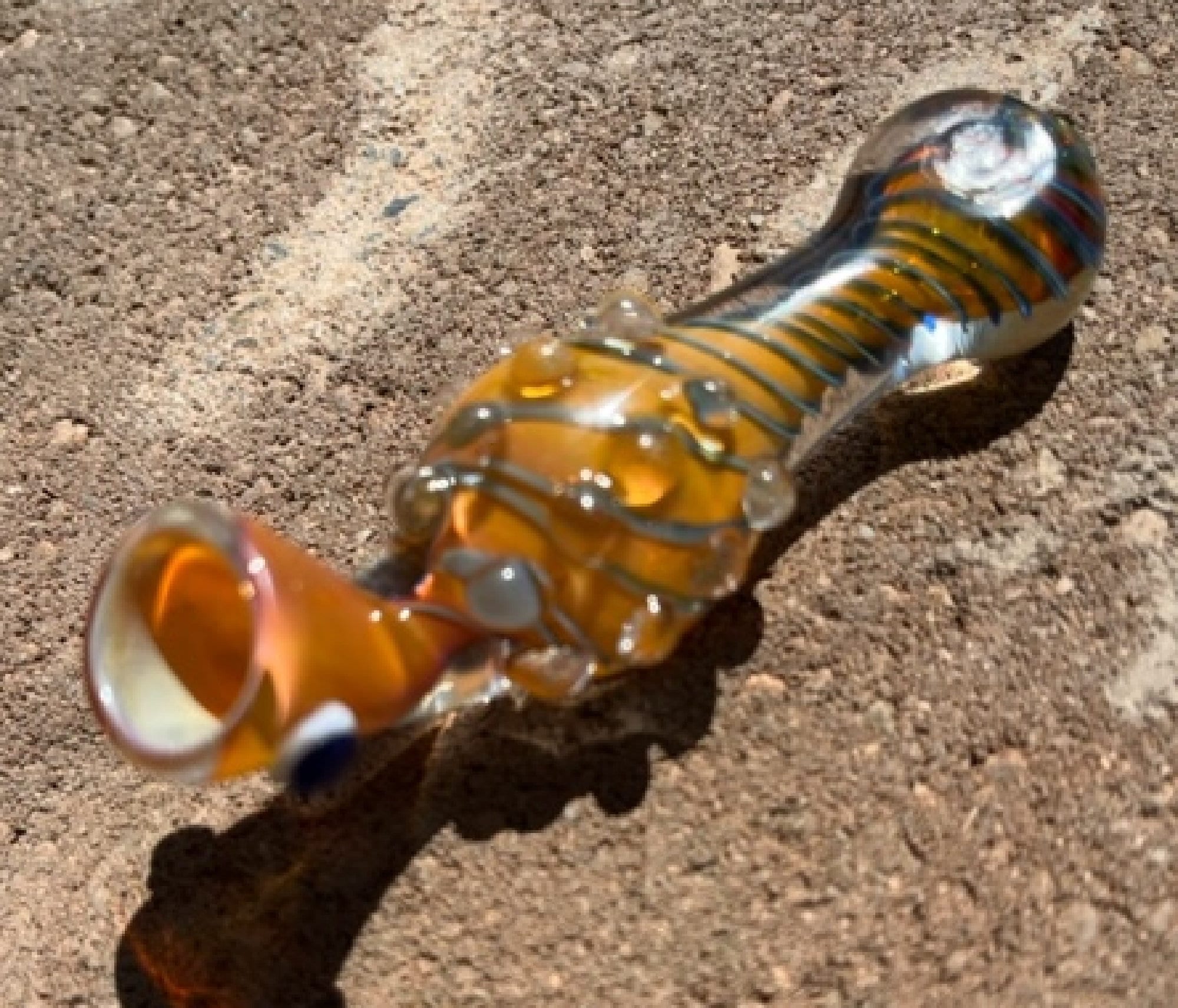 Chillum Glass Pipe Hand-blown, Color Changing Fume Chillum Glass Pipes ...