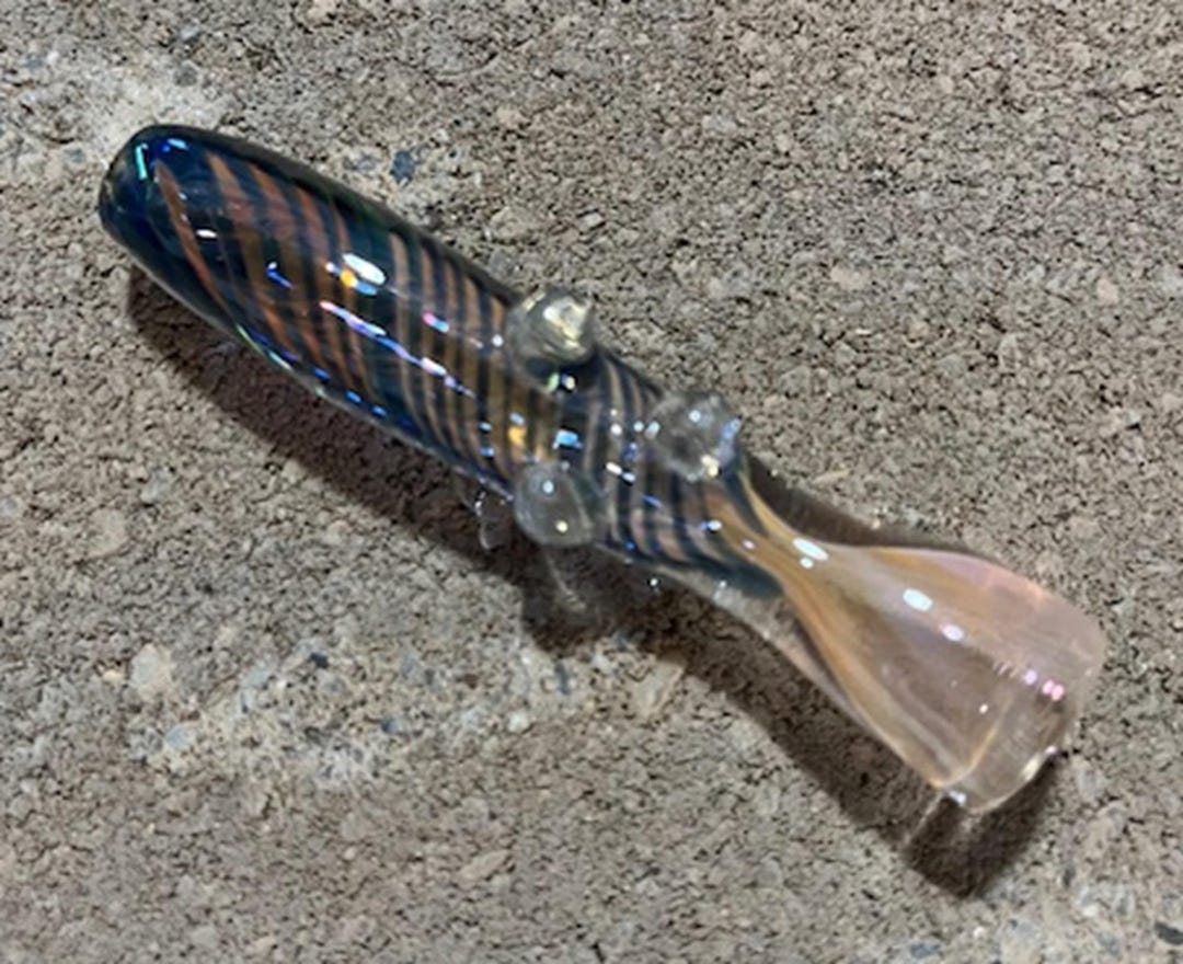 Chillum Glass Pipe Hand-blown, Color Changing Fume Chillum Glass Pipes ...