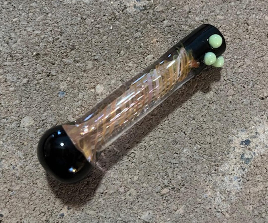 Chillum Glass Pipe Hand-blown, Color Changing Fume Chillum Glass Pipes ...