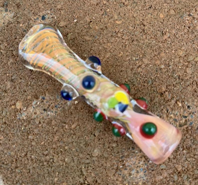 Chillum Glass Pipe Hand-blown, Color Changing Fume Chillum Glass Pipes ...
