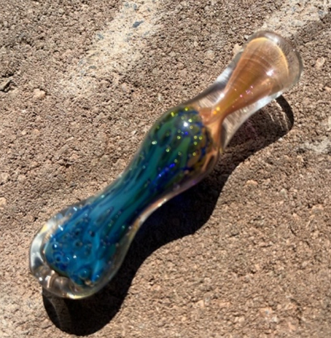 Chillum Glass Pipe Hand-blown, Color Changing Fume Chillum Glass Pipes ...