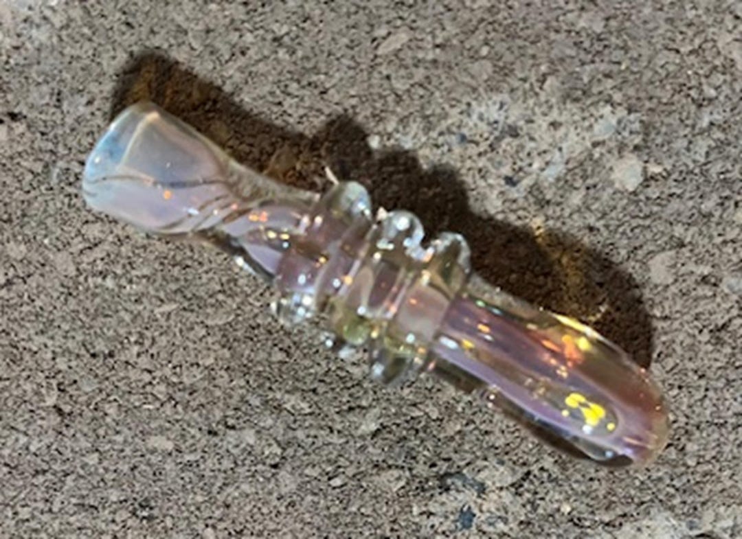 Chillum Glass Pipe Hand-blown, Color Changing Fume Chillum Glass Pipes ...