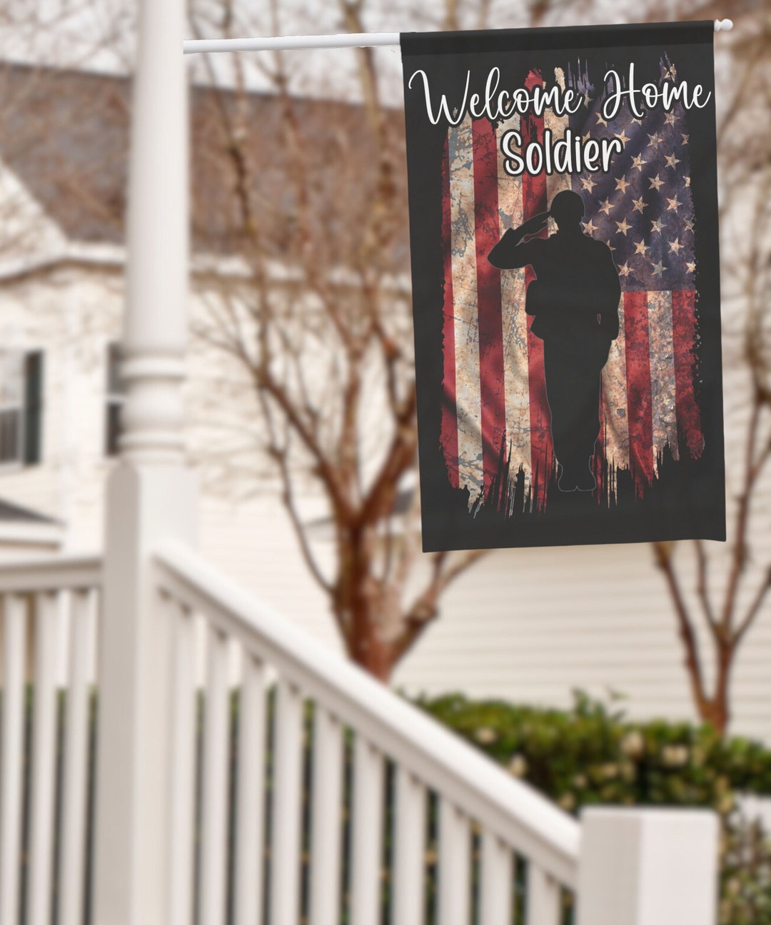 Welcome Home Military House Banner Flag US Military Flag Proud Parent ...