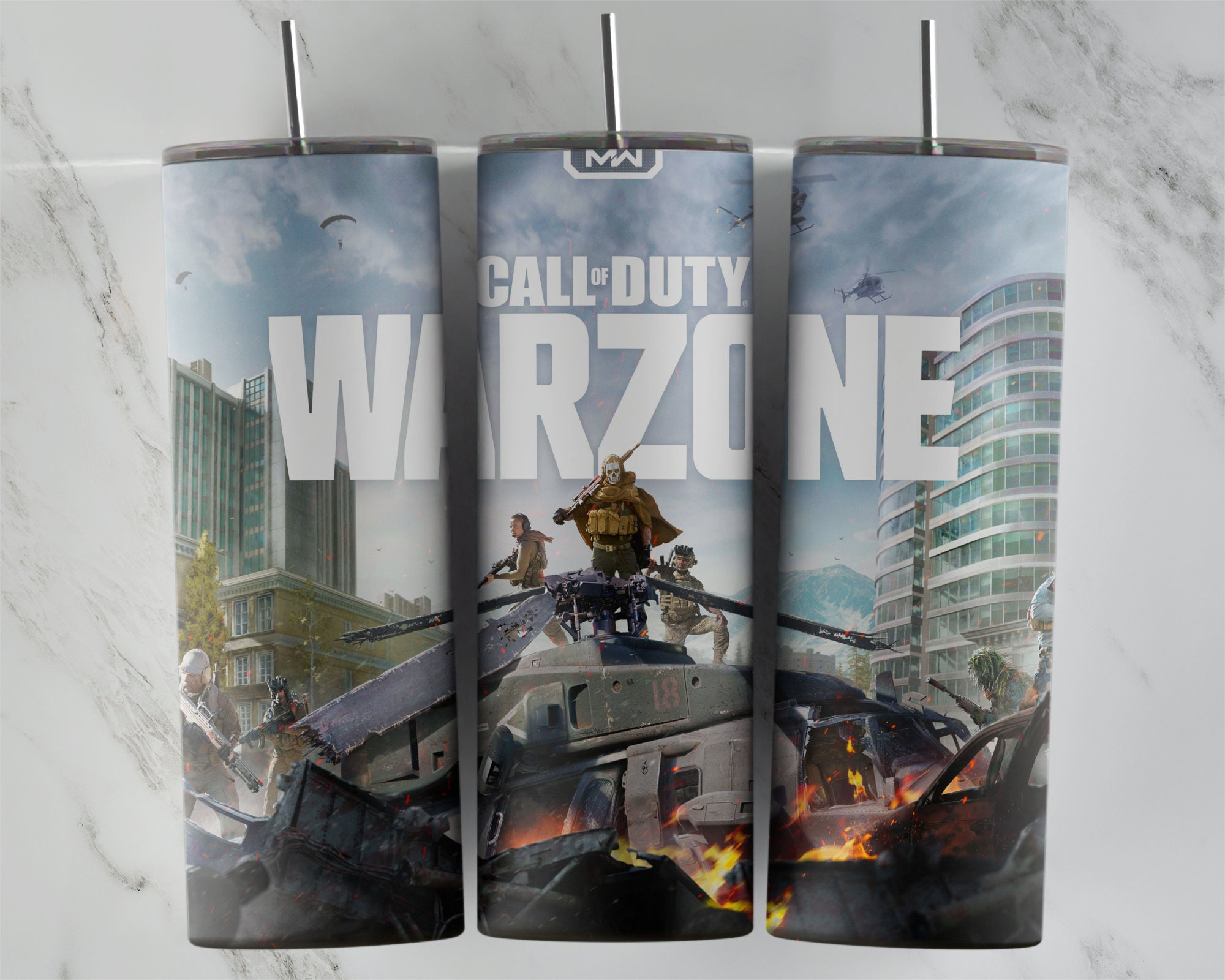 Warzone Tumbler Design, 20 Oz Skinny Tumbler Design, Sublimation Image ...