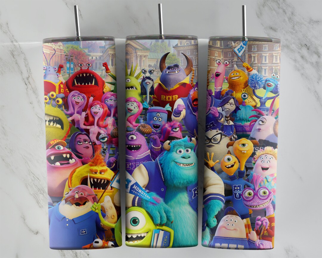 Monsters Inc Tumbler Design, 20 Oz Skinny Tumbler Design, Sublimation ...