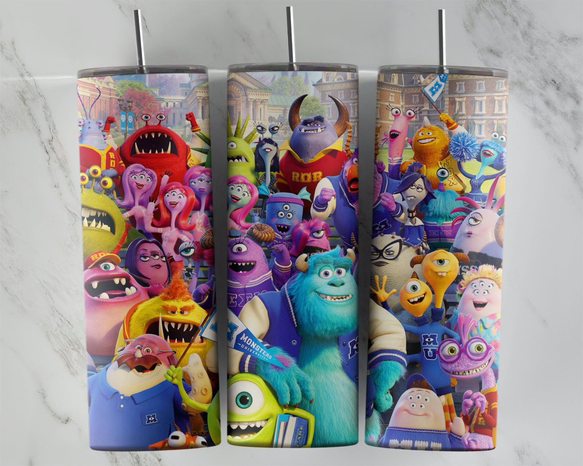 Monsters Inc Tumbler Design, 20 Oz Skinny Tumbler Design, Sublimation ...