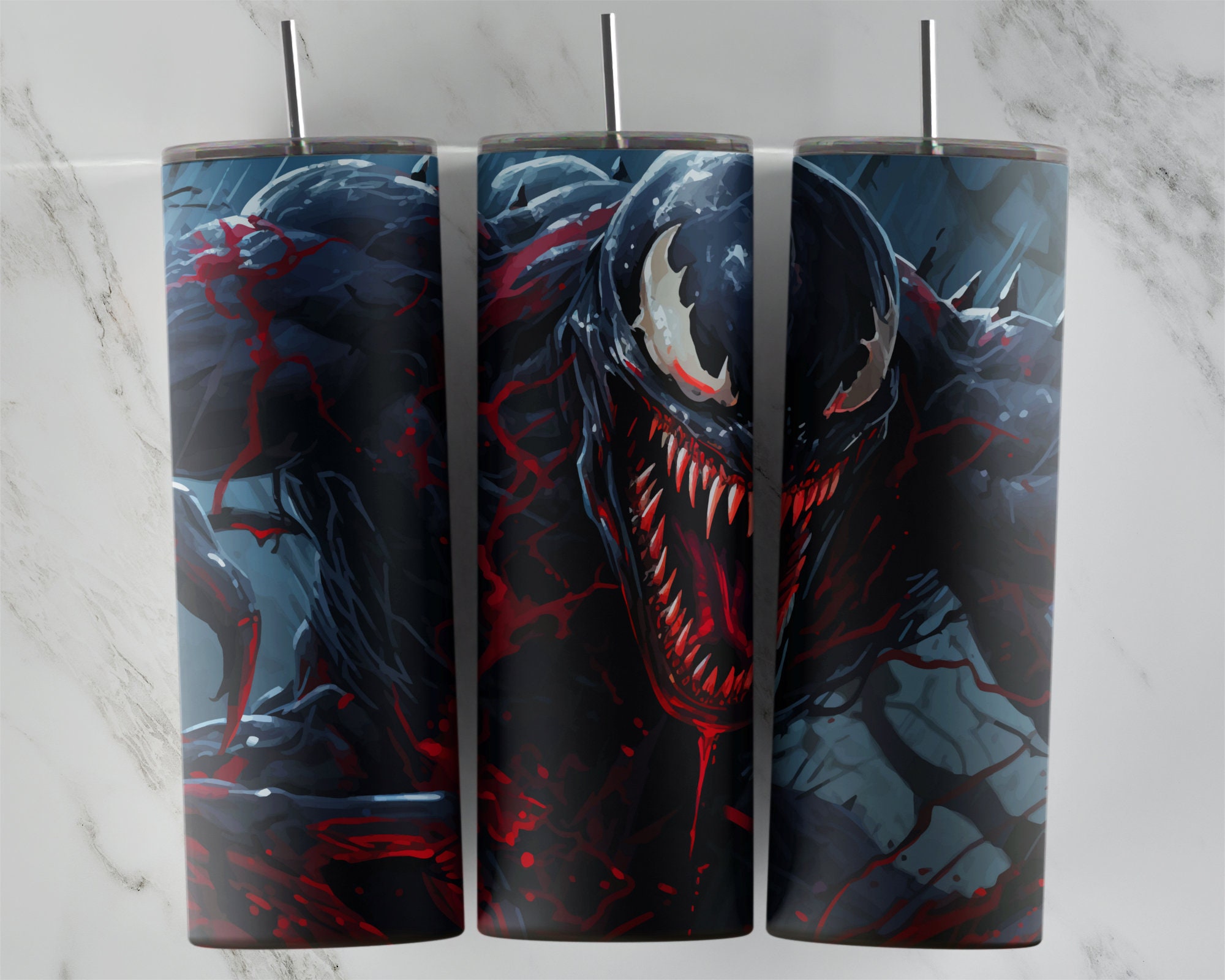 Venom Tumbler Design, 20 Oz Skinny Tumbler Design, Sublimation Image ...