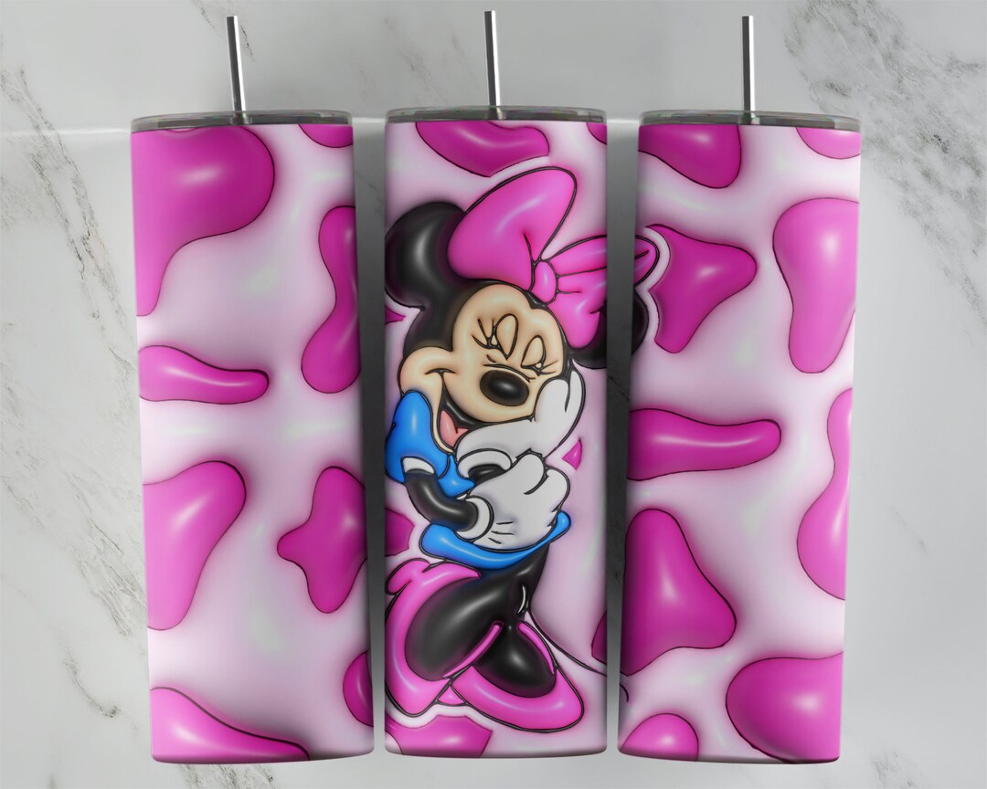 3D Inflated Minnie Tumbler Design, 20 Oz Skinny Tumbler Design ...