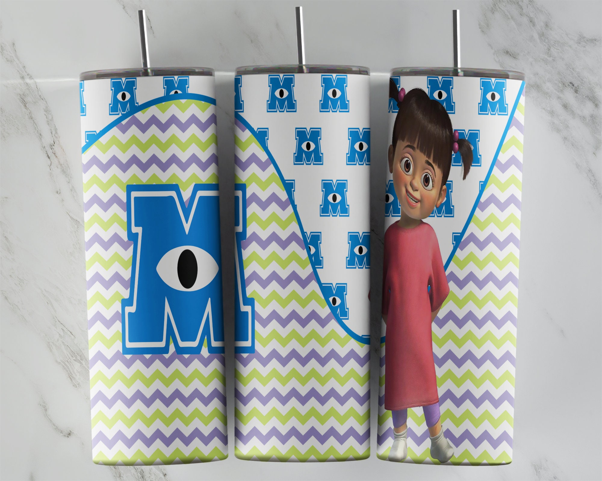 Monsters Inc Tumbler Design, 20 Oz Skinny Tumbler Design, Sublimation ...