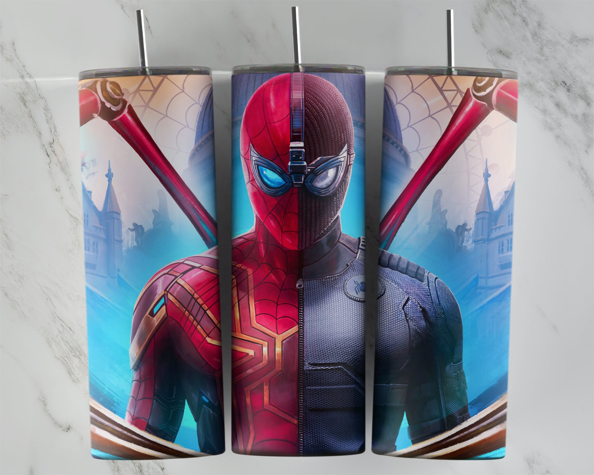 Spiderman Tumbler Design, 20 Oz Skinny Tumbler Design, Sublimation ...