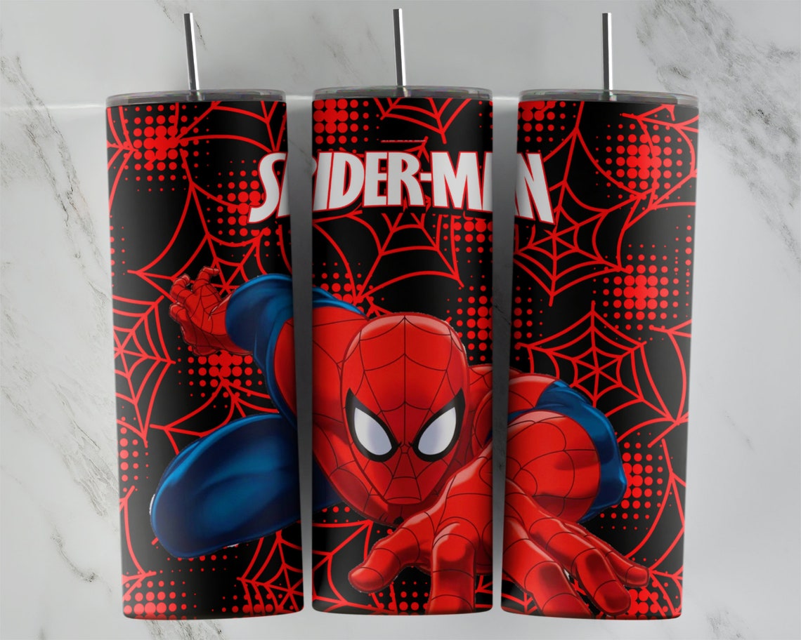 Spiderman Tumbler Design, 20 Oz Skinny Tumbler Design, Sublimation ...