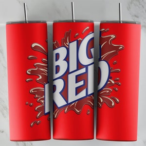 Big Red Soda Tumbler Design, 20 Oz Skinny Tumbler Design, Sublimation ...