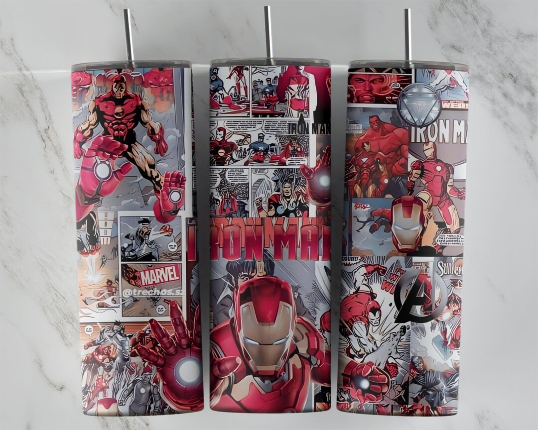 Marvel Comic Tumbler Design, 20 Oz Skinny Tumbler Design, Sublimation ...