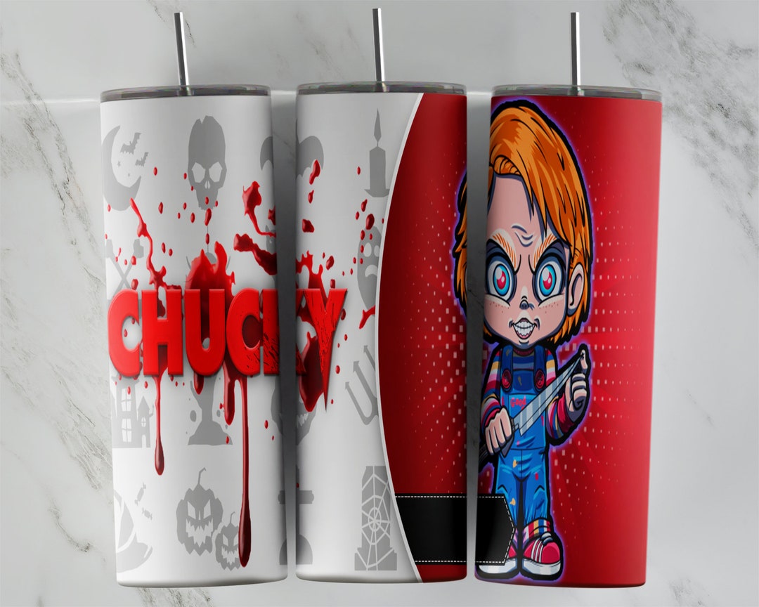 Chucky Tumbler Design, 20 Oz Skinny Tumbler Design, Sublimation Image ...