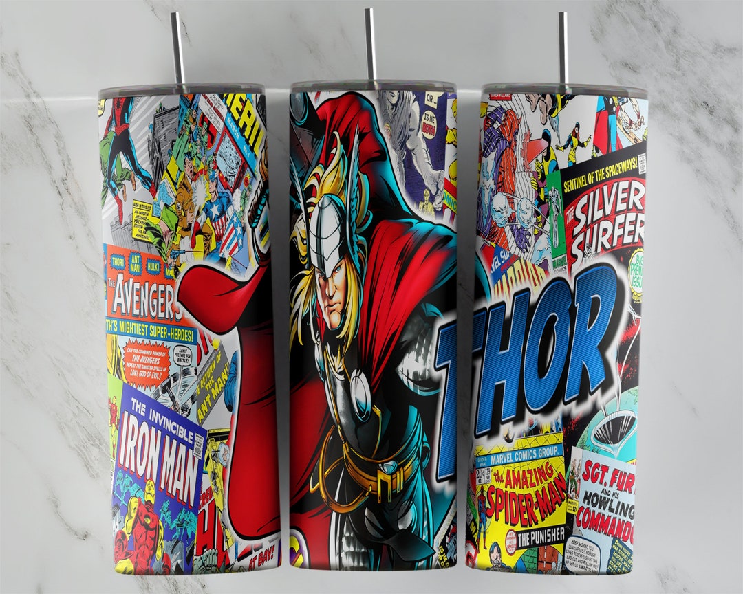 Thor Tumbler Design, 20 Oz Skinny Tumbler Design, Sublimation Image ...