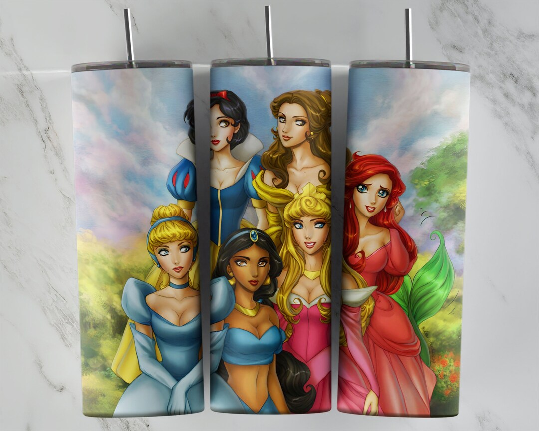 Princess Tumbler Design, 20 Oz Skinny Tumbler Design, Sublimation Image ...
