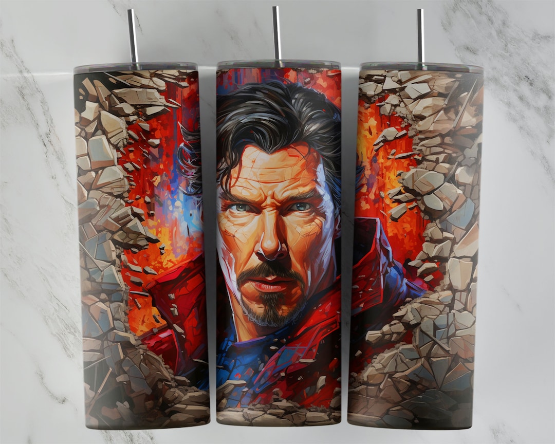Stained Glass Dr Strange Tumbler Design, 20 Oz Skinny Tumbler Design ...