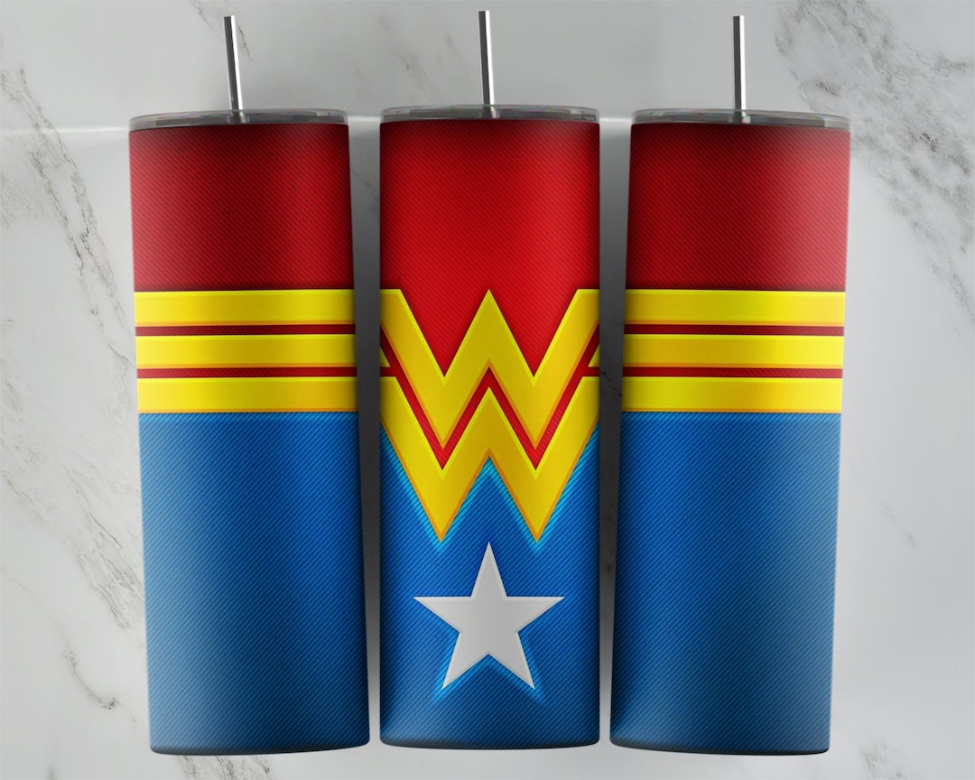 Wonder Woman Tumbler Design, 20 Oz Skinny Tumbler Design, Sublimation ...