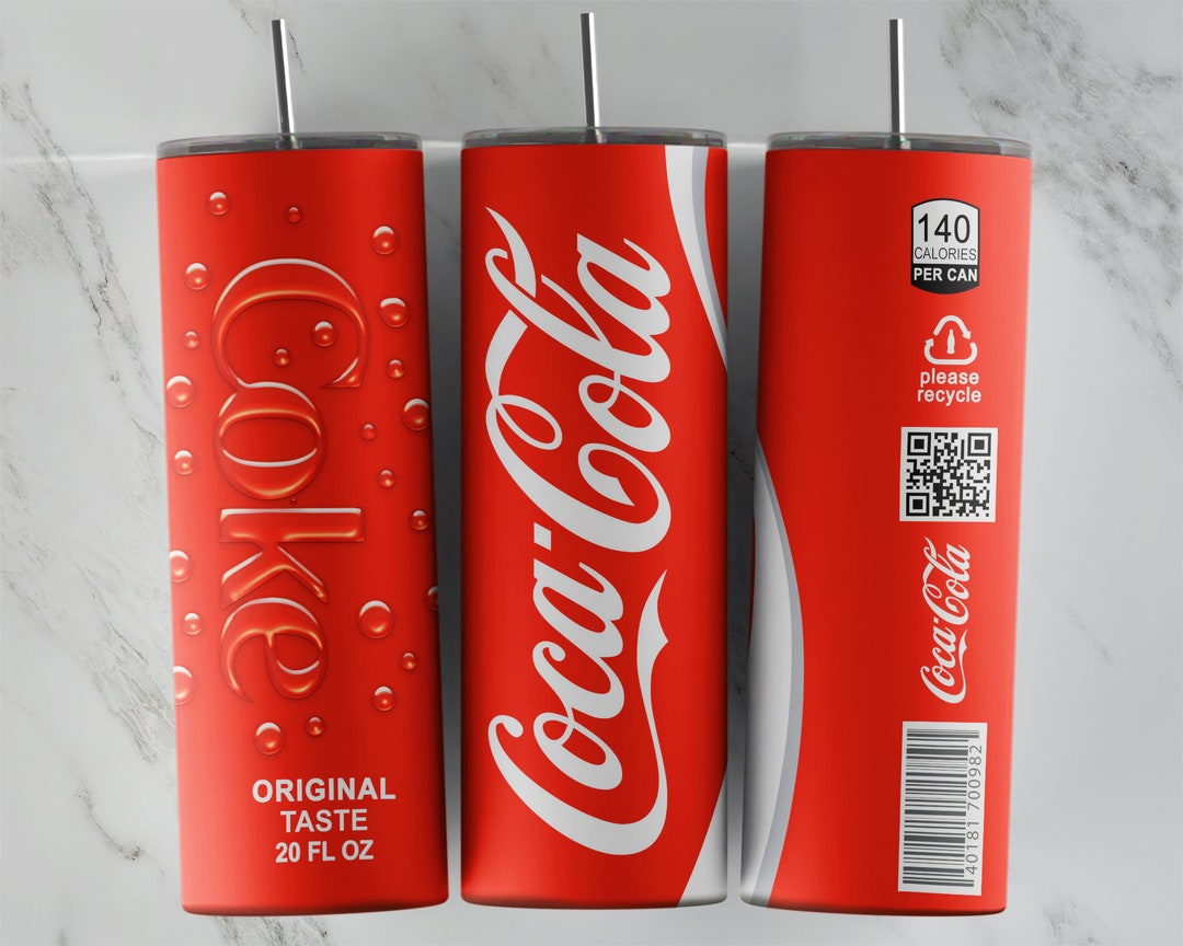 Coca Cola Tumbler Design, 20 Oz Skinny Tumbler Design, Sublimation ...