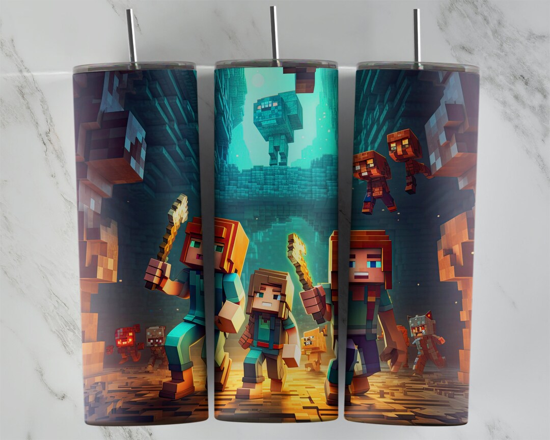 Minecraft Tumbler Design, 20 Oz Skinny Tumbler Design, Sublimation ...