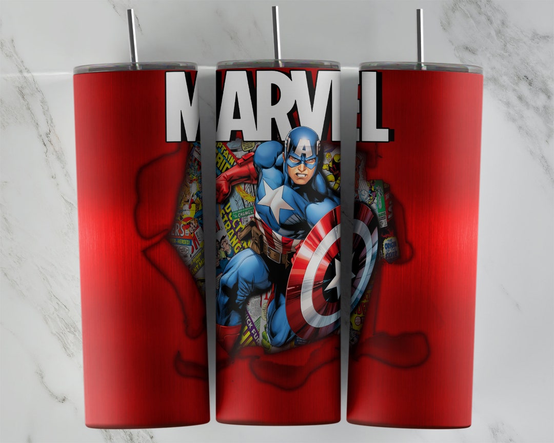 Marvel Tumbler Design, 20 Oz Skinny Tumbler Design, Sublimation Image ...
