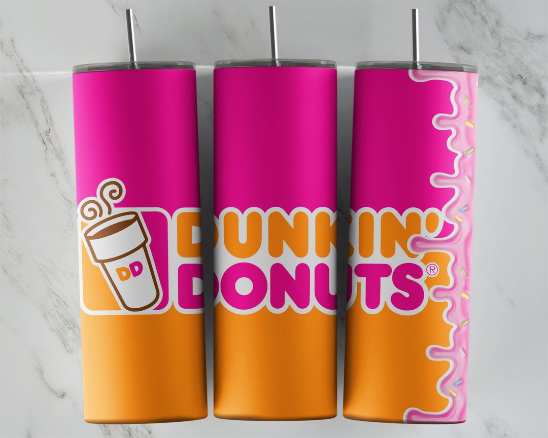 Dunkin Donuts Tumbler Design, 20 Oz Skinny Tumbler Design, Sublimation ...