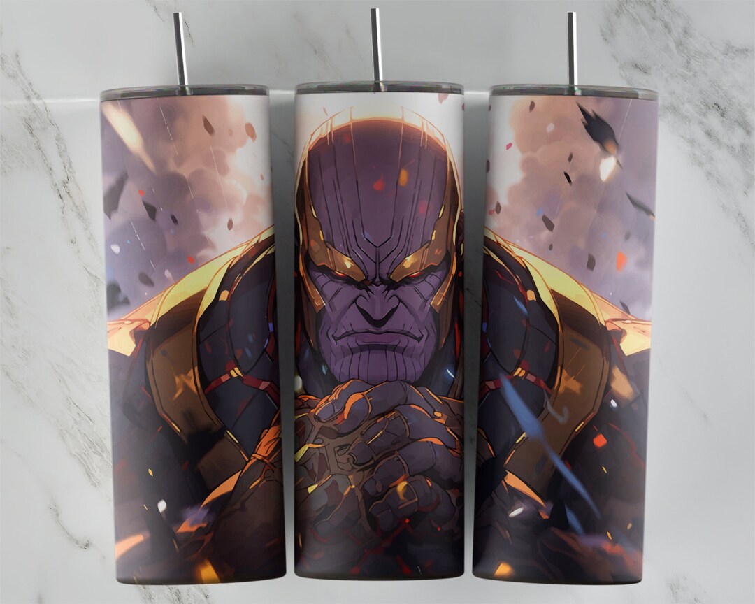 Thanos Tumbler Design, 20 Oz Skinny Tumbler Design, Sublimation Image ...