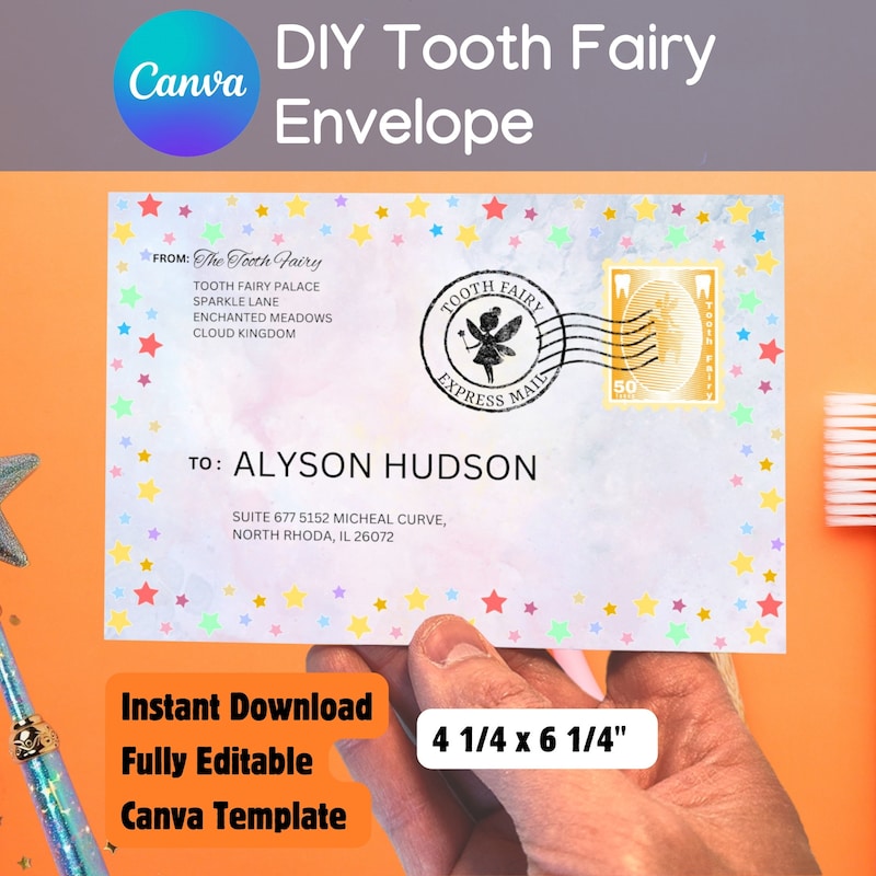 Tooth Fairy Envelope - Etsy